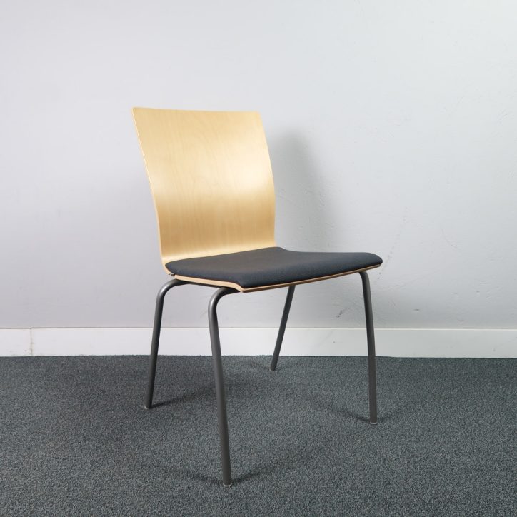 Begagnad konferensstol EFG Sit björk/grå - Rekomo